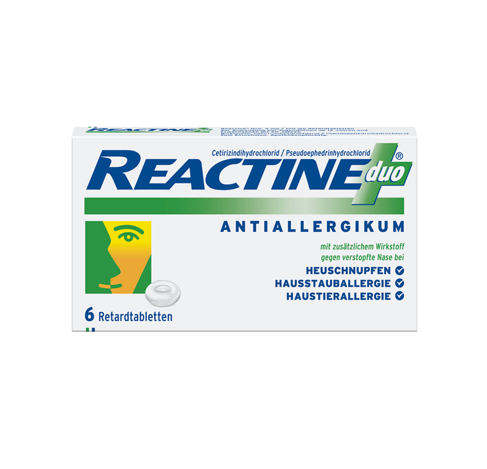 Reactine Logo New Look, Same Relief. Explore Our New Packaging